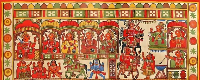Phad painting is a traditional Indian folk art that originated in the ...