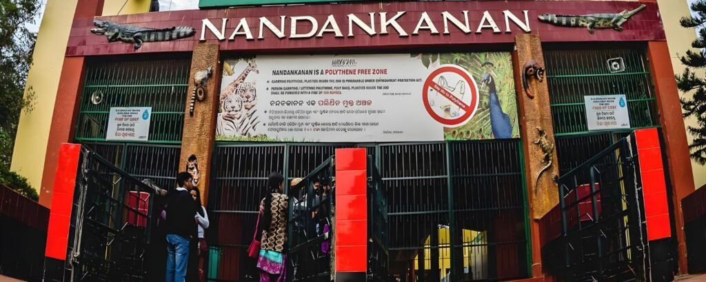 The Nandankanan Zoological Park, located in the States in East India ...