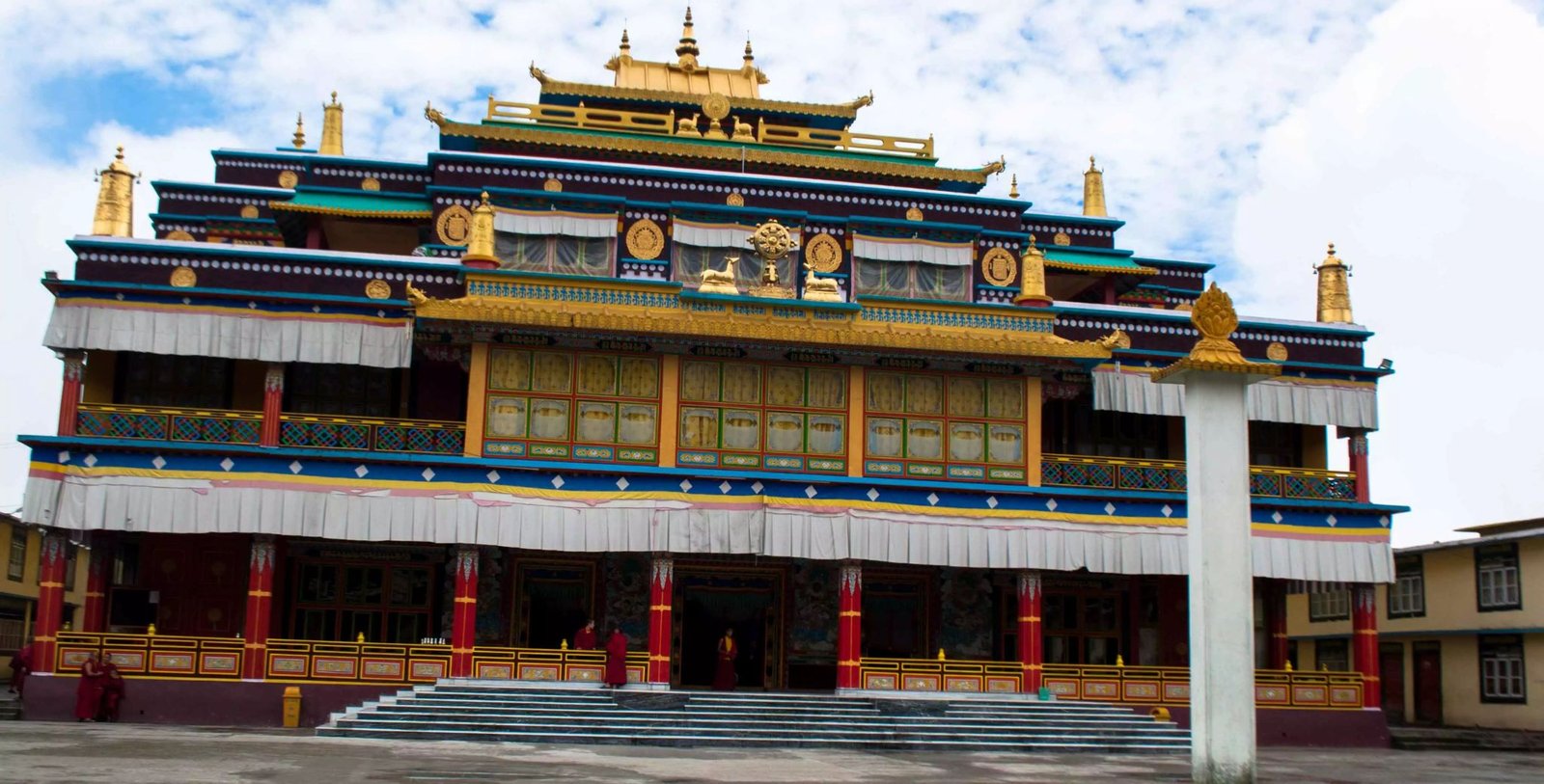 Rumtek Monastery, located near Gangtok in the Indian state of Sikkim ...